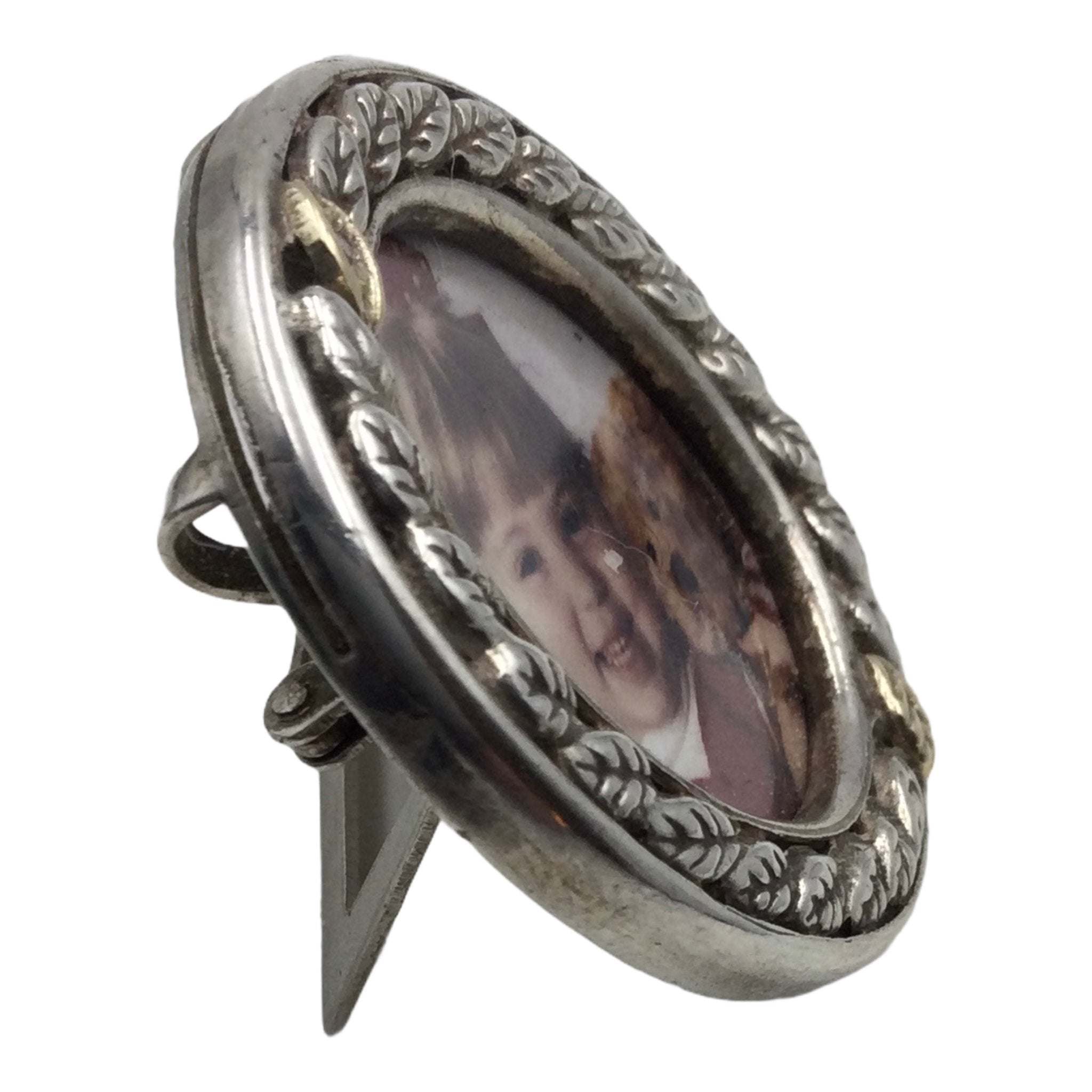 Miniature Picture Frame Pendant and Pin